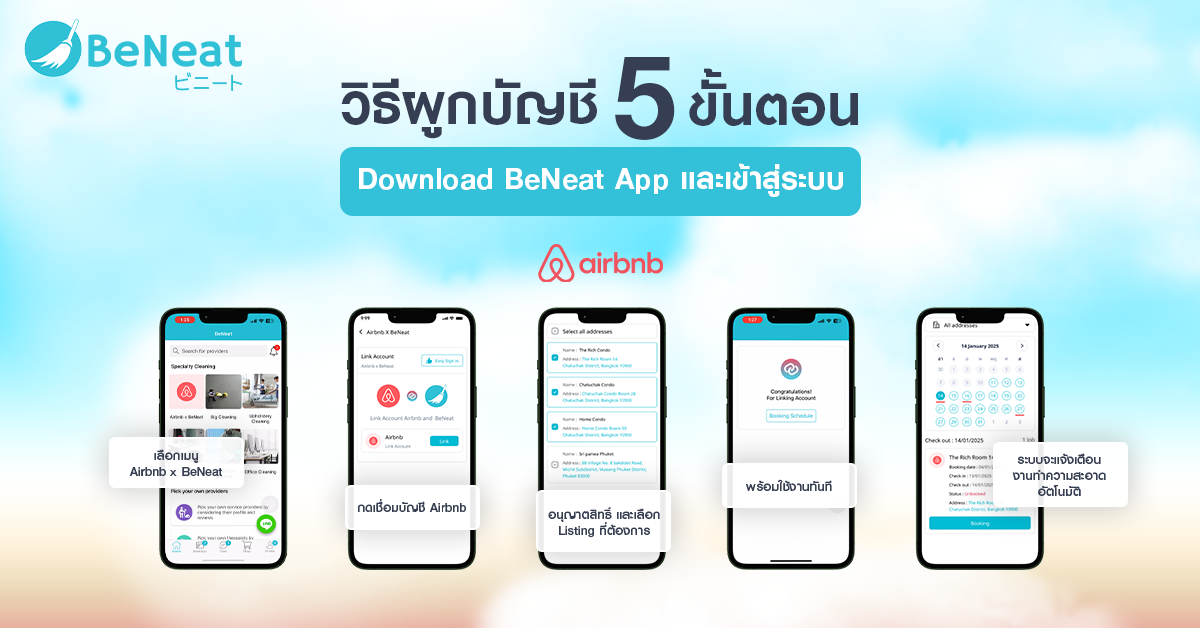 BeClean BeStay Connected Promotion เชื่อมต่อบัญชีเดียว… สะอาดทุกการเข้า ...