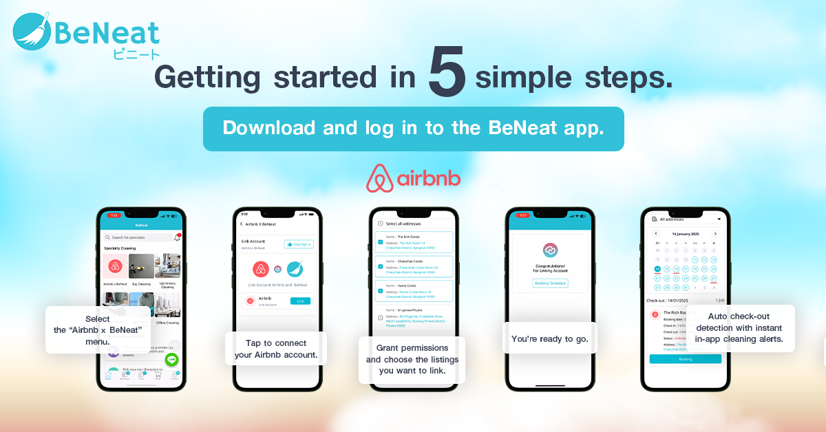 Host Hack Deal กับ Airbnb x BeNeat ยกระดับมาตรฐานความสะอาด…เพื่อ ...